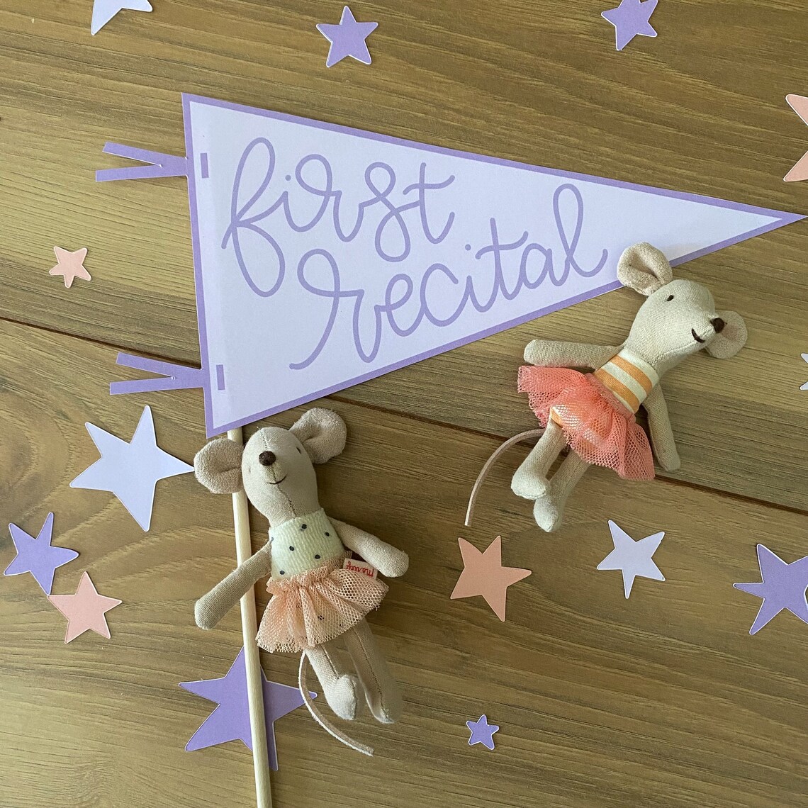 First Dance Recital Pennant, Tiny Dancer Flag, Dance Sign, Dancer Gift ...