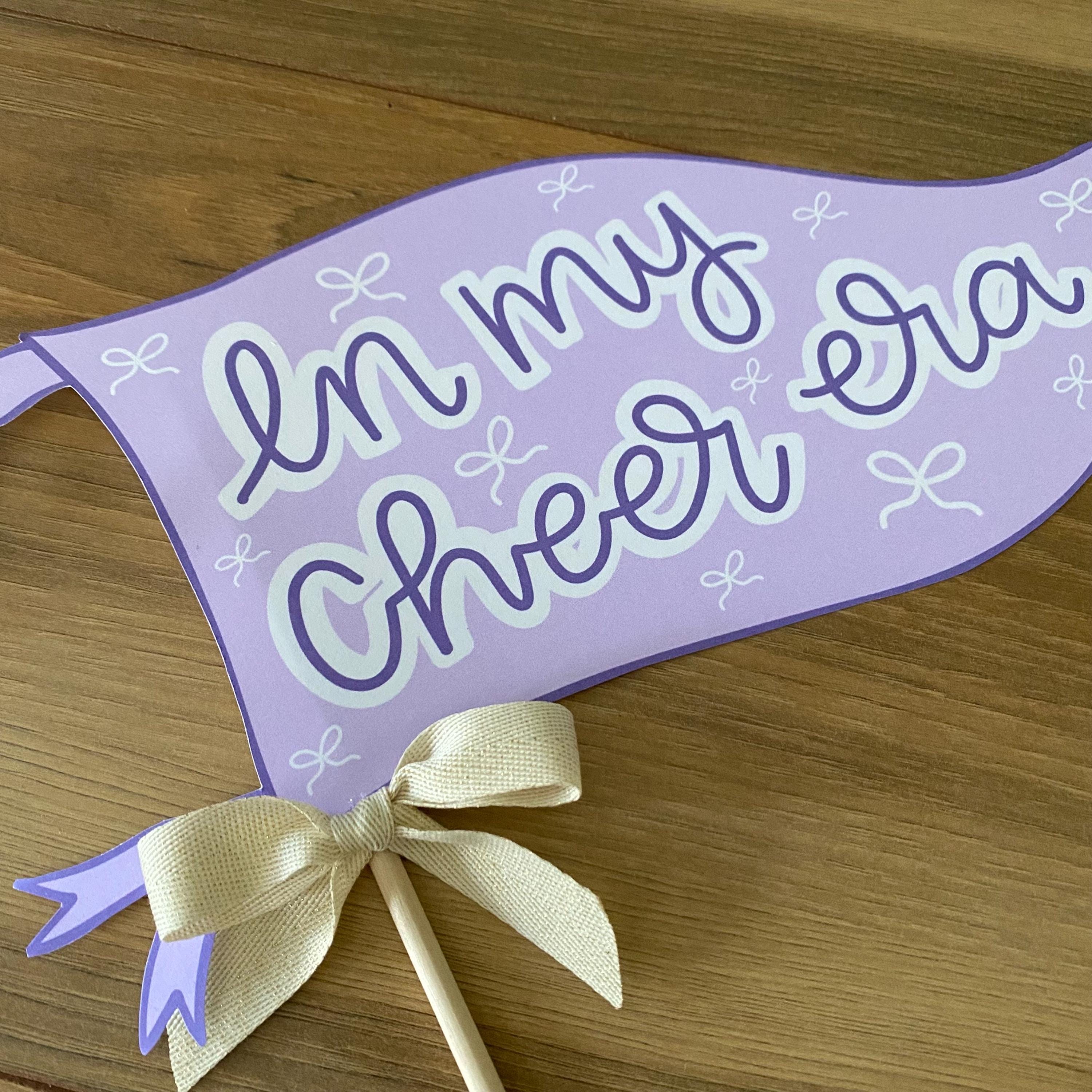 In My Cheer Era Pennant, Cheerleader Photo Prop, Cheerleader Sister ...