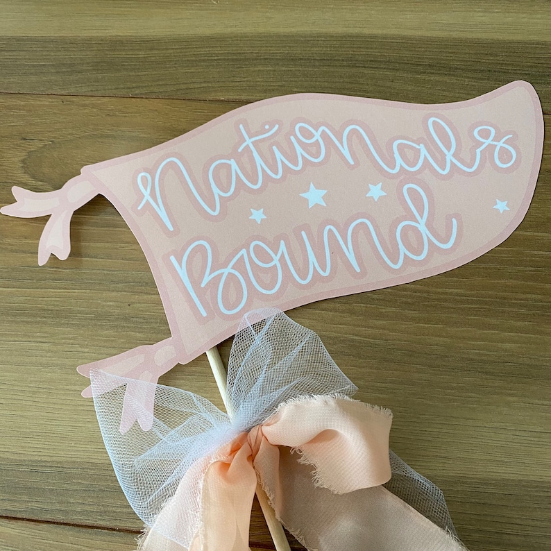Nationals Bound Dance Competition Pennant, Dancer Gift Flag, Dance ...