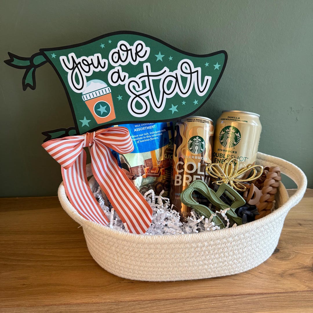 You Are A Star Printable Pennant, Graduation Gift, Coffee-themed Gift ...