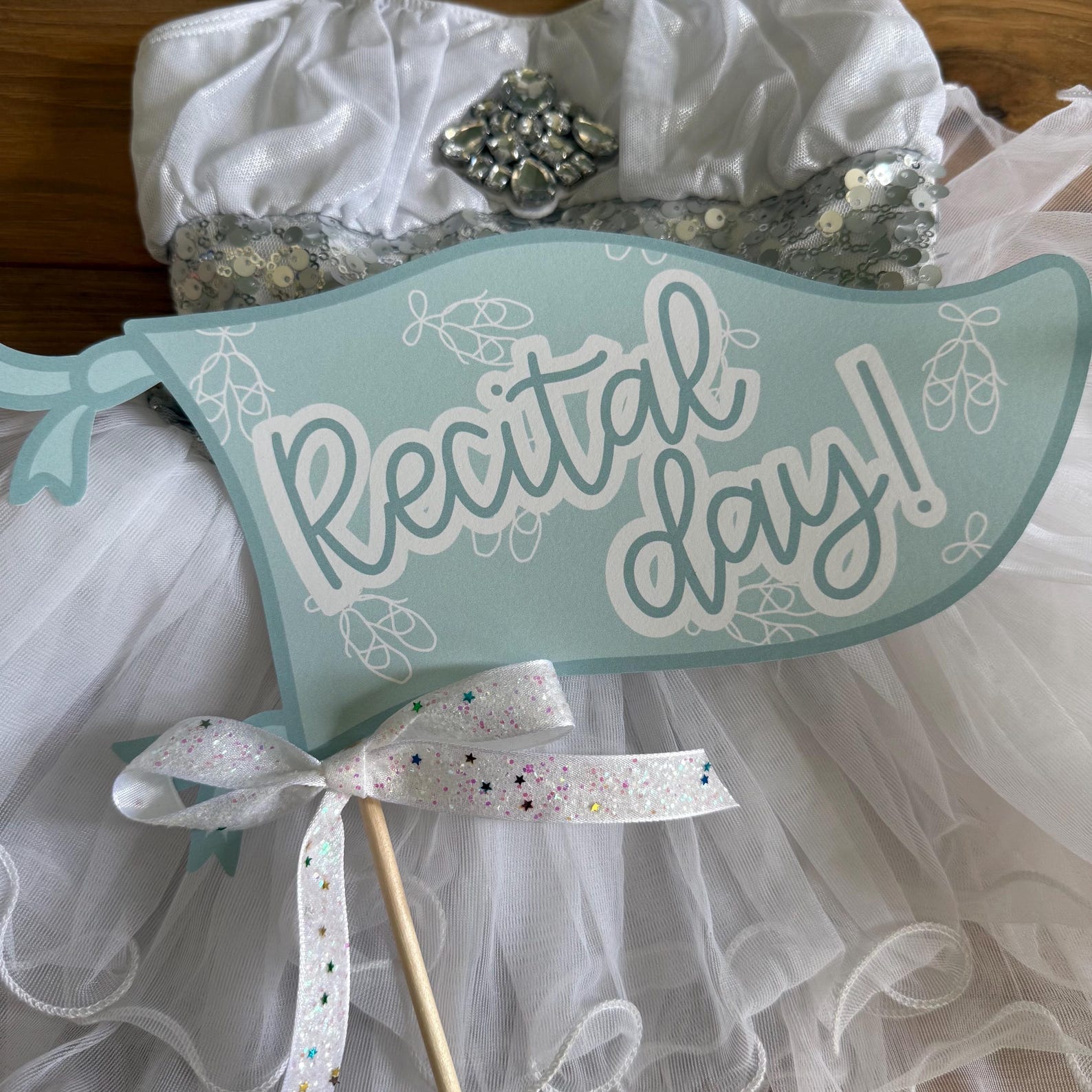 Dance Recital Day Pennant, First Recital Sign, Dancer Gift, Ballet Sign ...