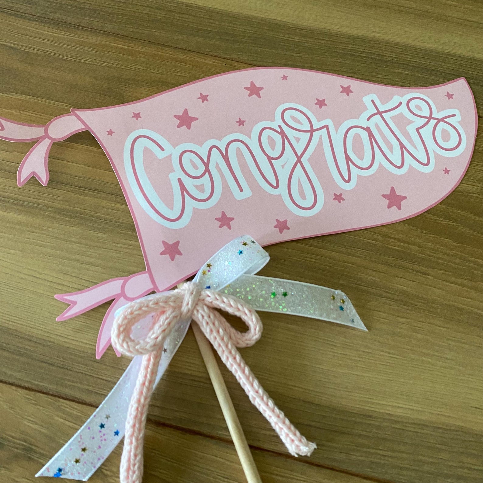 Congrats Pennant, Congratulations Flag Printable, Congrats Gift Tag ...