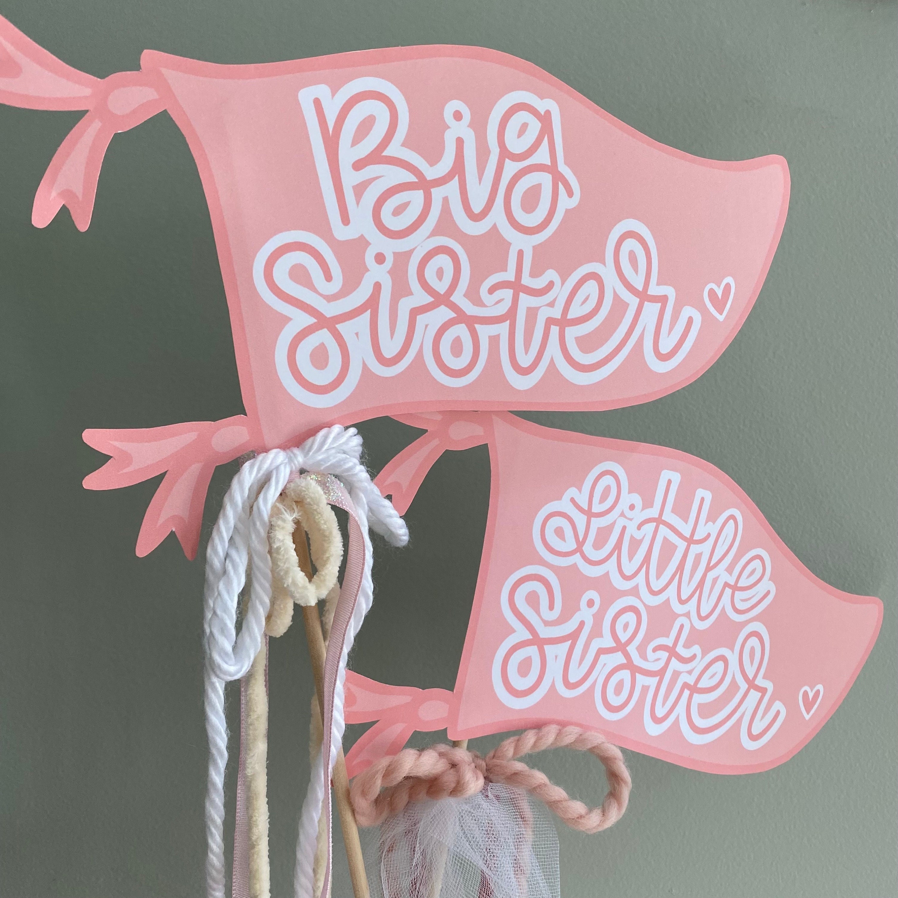 Big Sister, Big Brother, Little Sister & Little Brother Pennant ...
