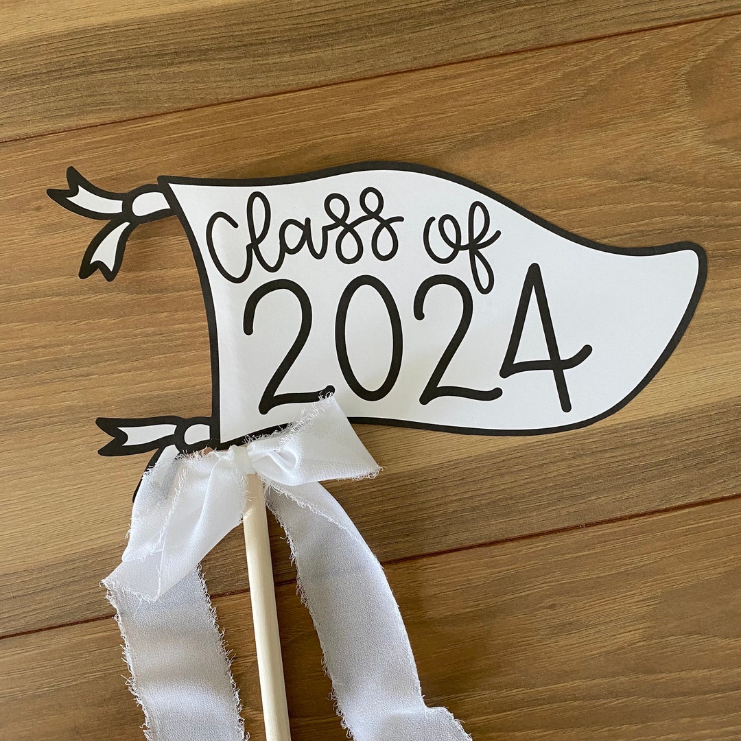 Class of 2024 Pennant, Graduation Sign, Last Day of School Banner, Grad ...