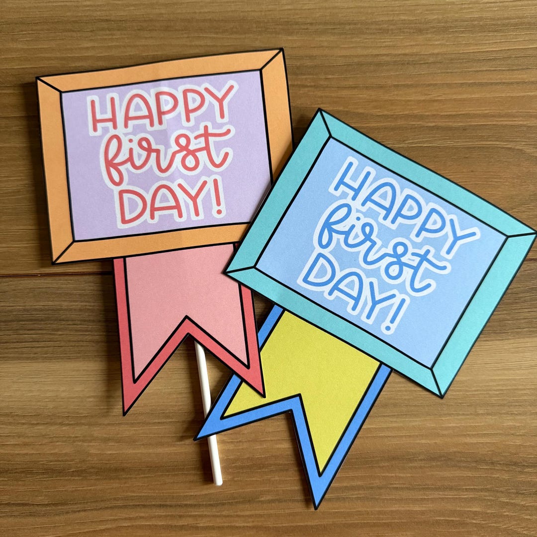 Happy First Day - Back to School Teacher Gift Tags – First Day of ...