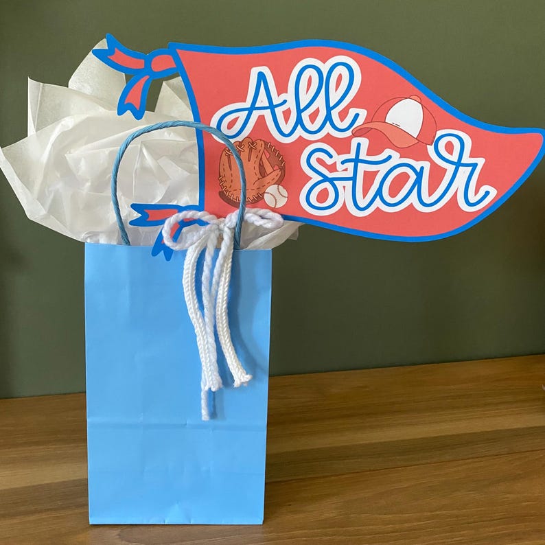 Baseball Pennant, All Star Flag, Congratulations Baseball Team Gift ...