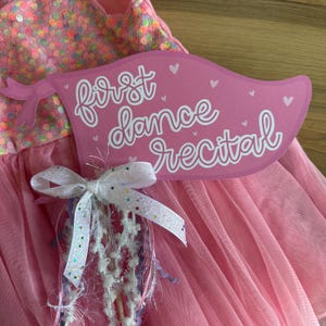 First Dance Recital Pennant, First Recital Sign, Dance Photo Prop ...