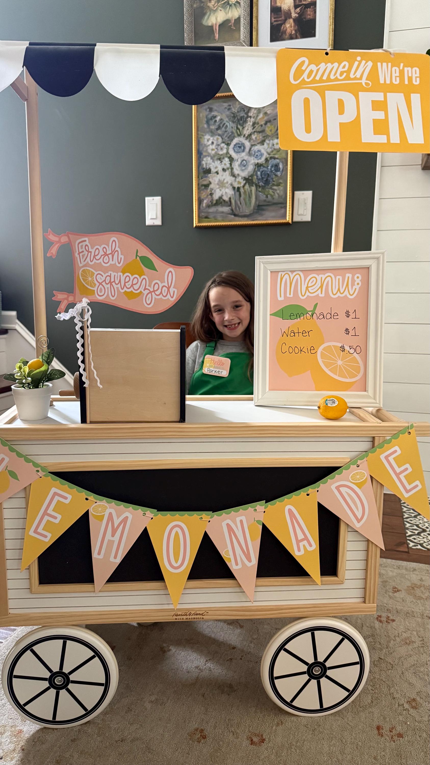 Printable Lemonade Stand Dramatic Play Set | Kids Pretend Play Business ...