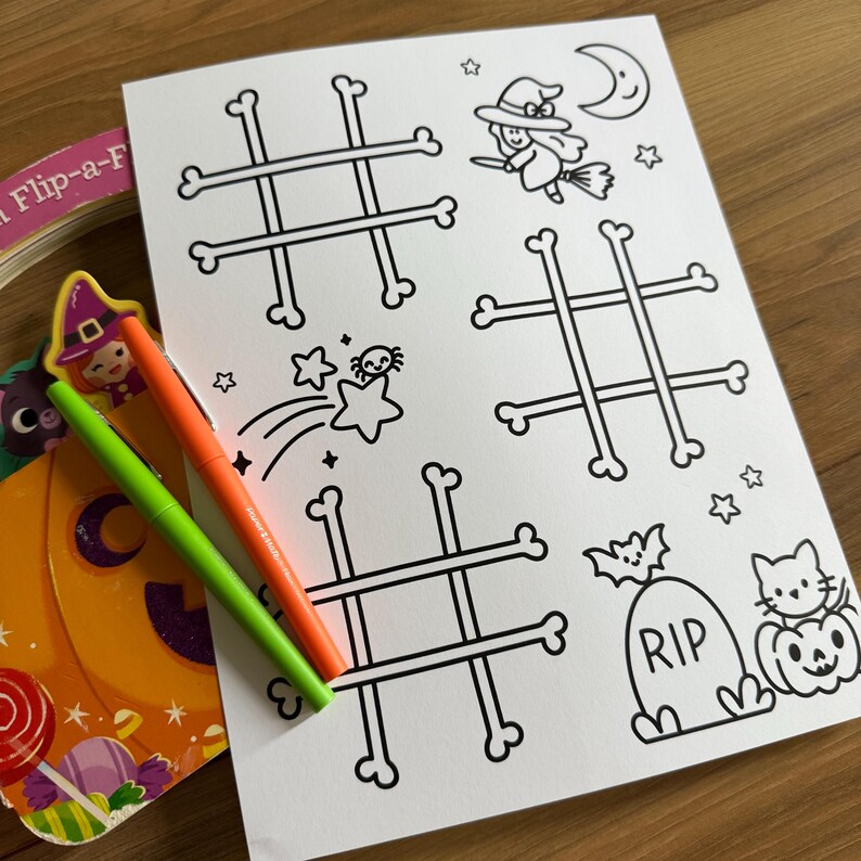 Halloween Tic Tac Toe Printable – Halloween Game Printable, Kids ...