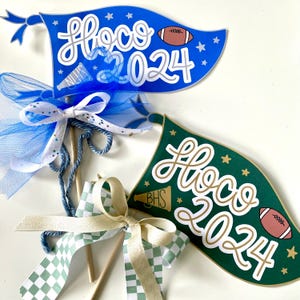 Custom Homecoming Pennant, Football Flag Printable, Digital Cheerleader ...