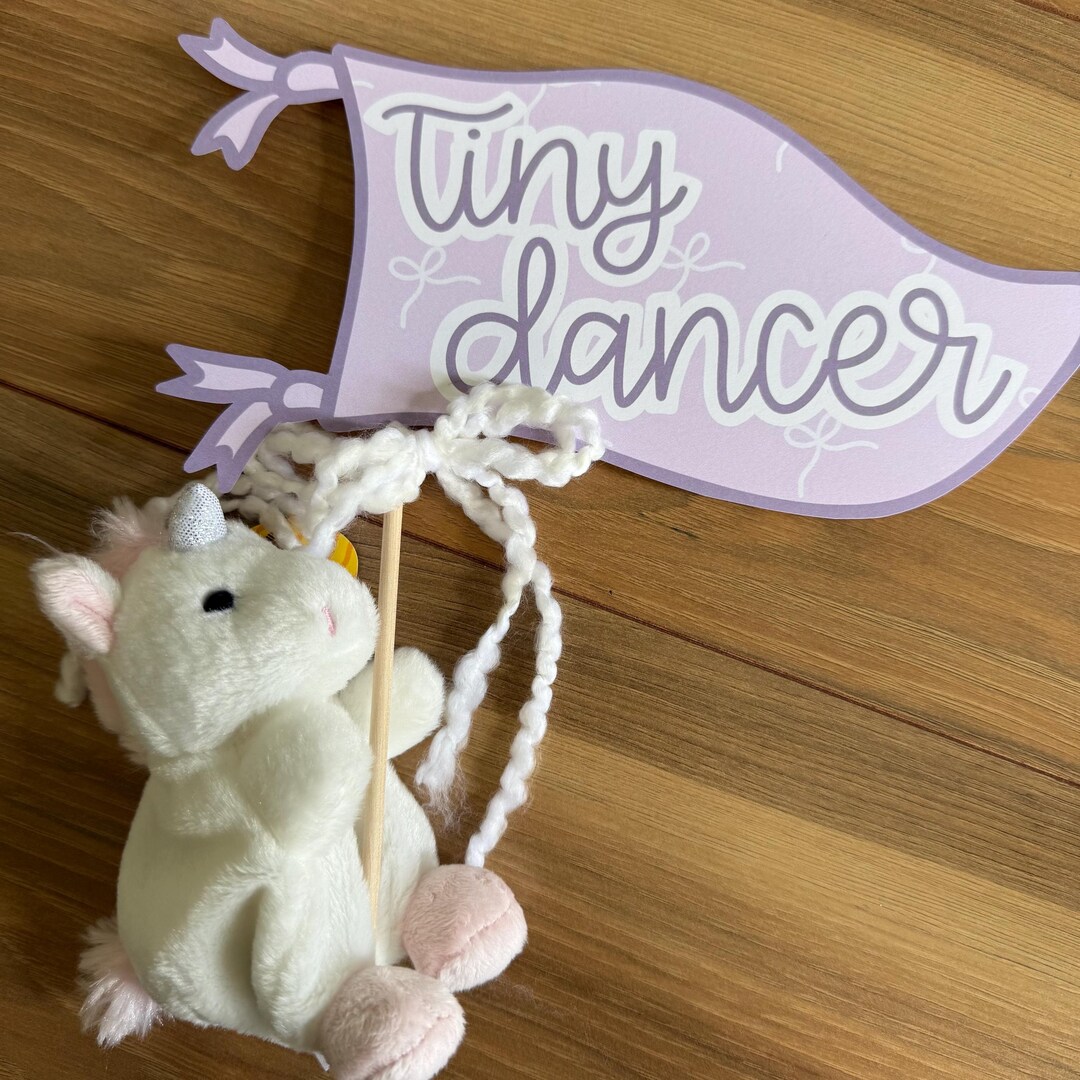 Tiny Dancer Printable Pennant, Hand Drawn Photo Prop for Dance Recitals ...