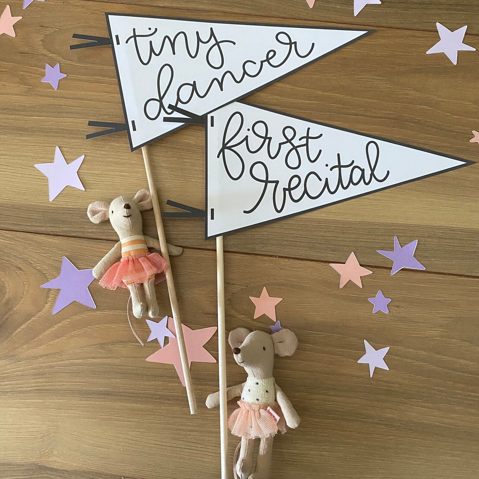 First Dance Recital Pennant, Tiny Dancer Flag, Dance Sign, Dancer Gift ...