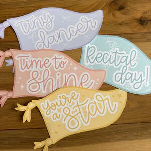 Dance Recital Day Pennant, First Recital Sign, Dancer Gift, Ballet Sign ...