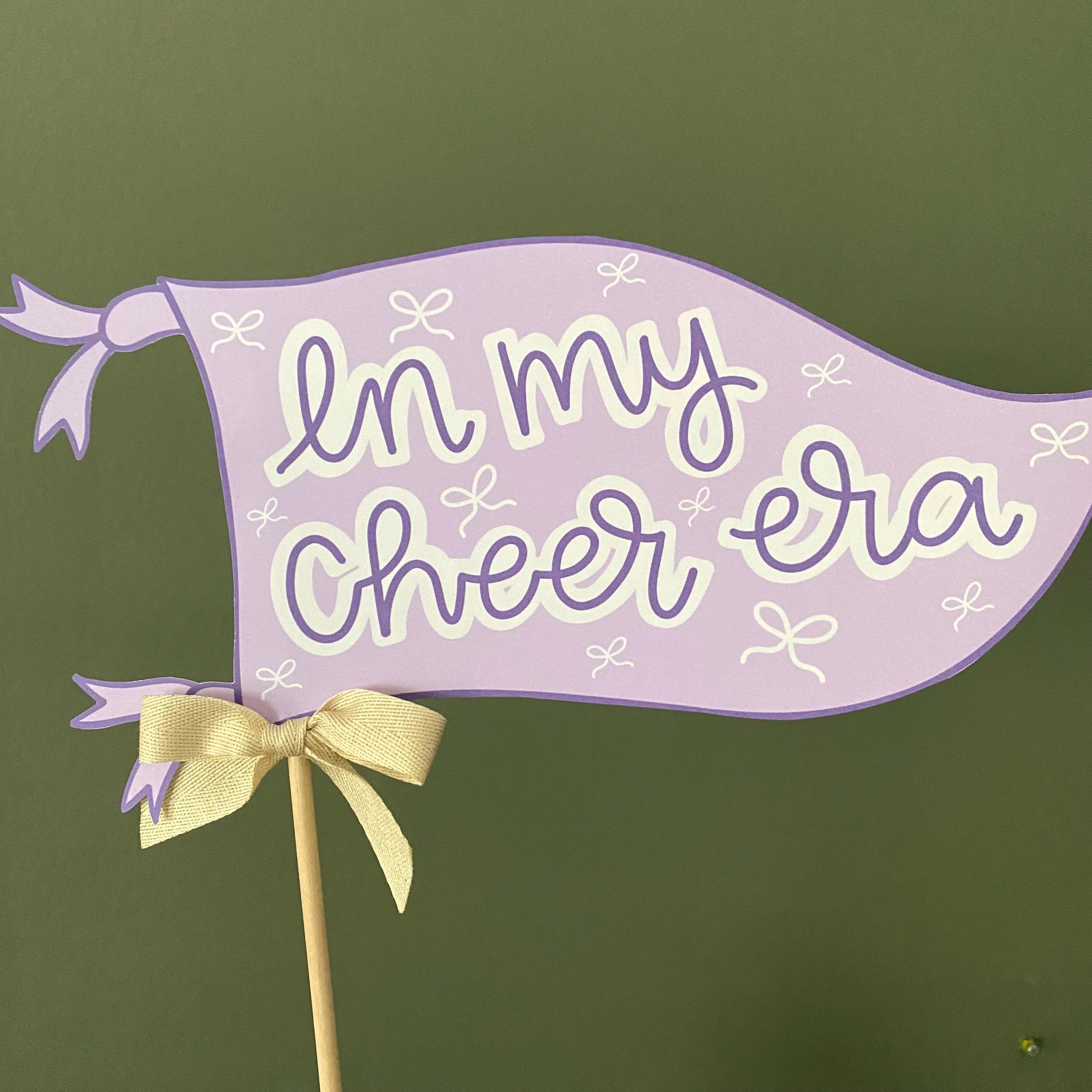 In My Cheer Era Pennant, Cheerleader Photo Prop, Cheerleader Sister ...