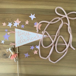 First Dance Recital Pennant, Tiny Dancer Flag, Dance Sign, Dancer Gift ...