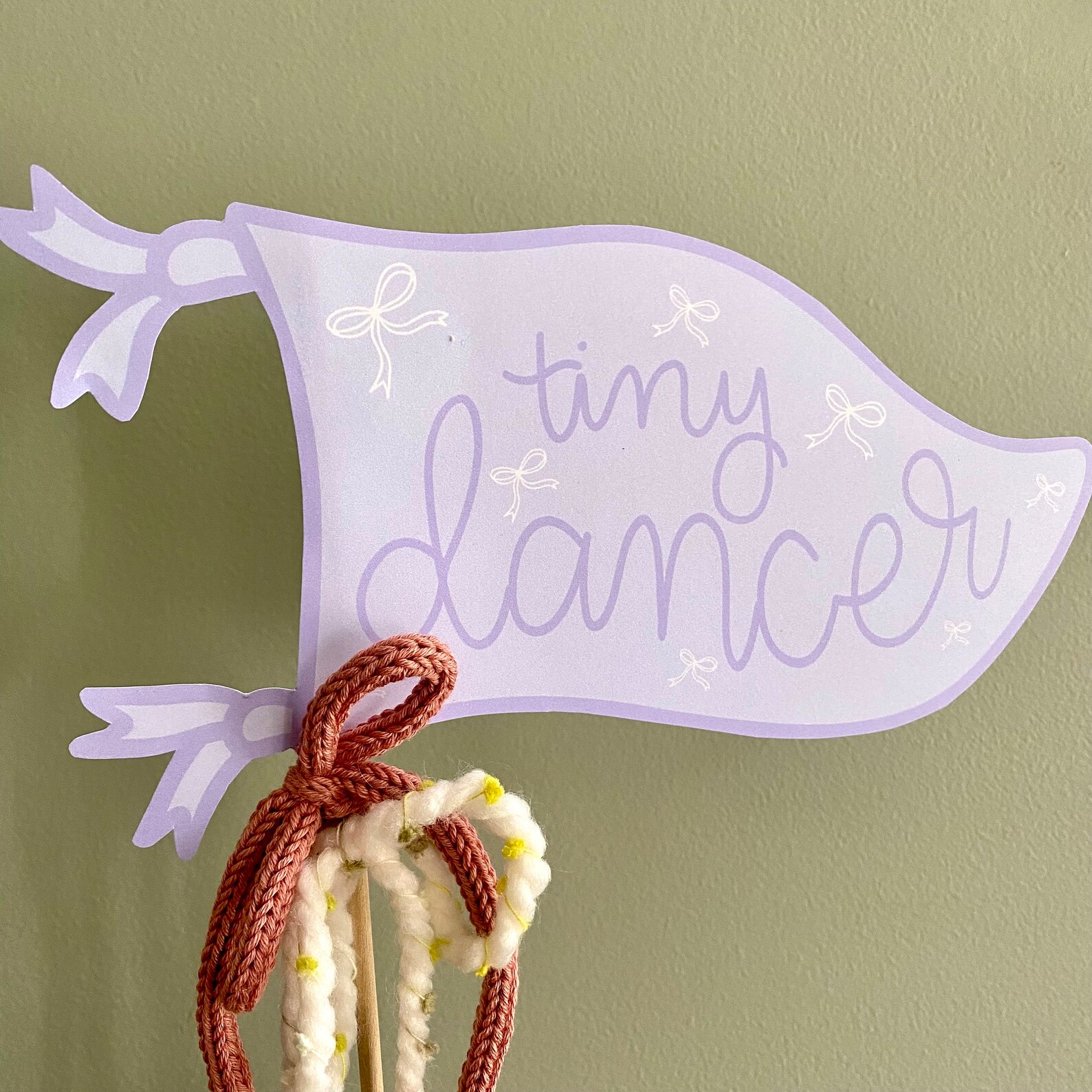 Dance Pennant, Dancer Gift, Ballet Sign, Recital Present, Tiny Dancer ...