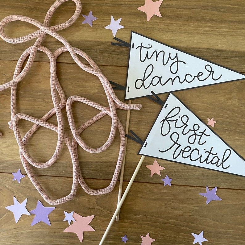First Dance Recital Pennant, Tiny Dancer Flag, Dance Sign, Dancer Gift ...