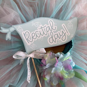 Dance Recital Day Pennant, First Recital Sign, Dancer Gift, Ballet Sign ...