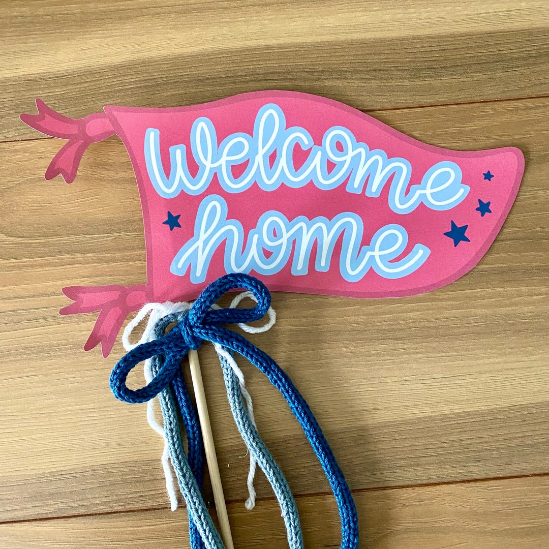 Military Homecoming Sign, Welcome Home Pennant, Military Deployment ...