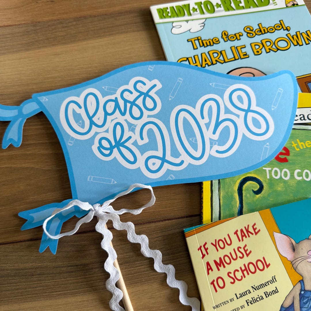 Class of 2038 Kindergarten Pennant | First Day of School Sign ...