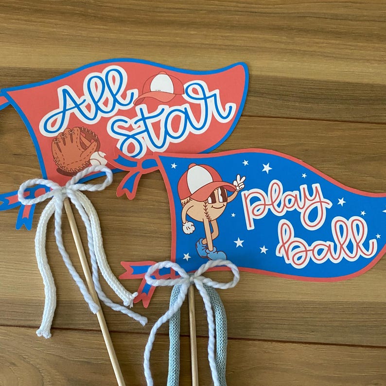 Baseball Pennant, All Star Flag, Congratulations Baseball Team Gift ...