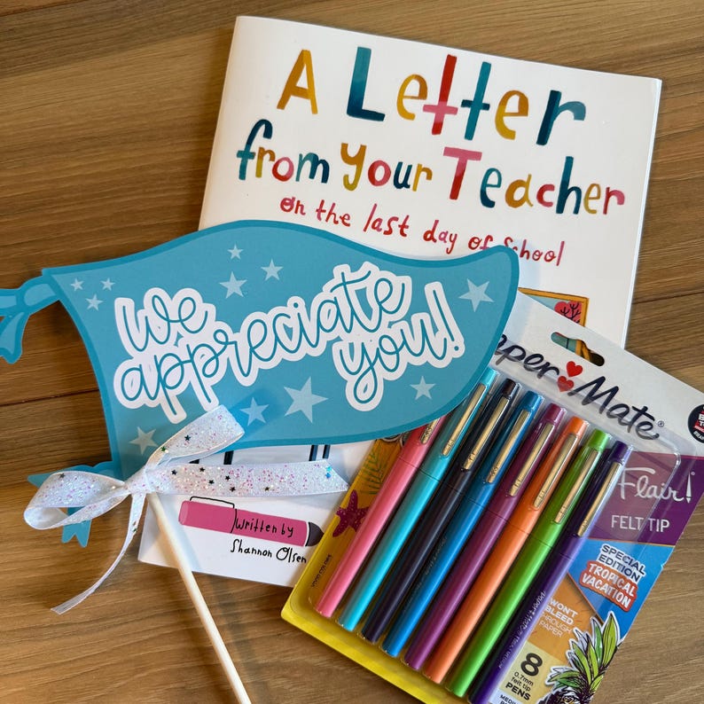We Appreciate You Pennant, Thank You Gift, Teacher Appreciation Flag ...