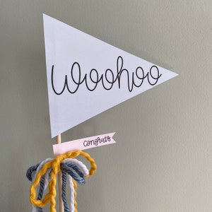 Happy Birthday Pennant Flag Printable, Celebration Pennant, Birthday ...