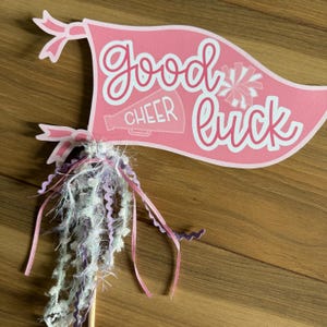 Good Luck Cheer Pennant – Printable Cheerleader Sign, Tryout ...