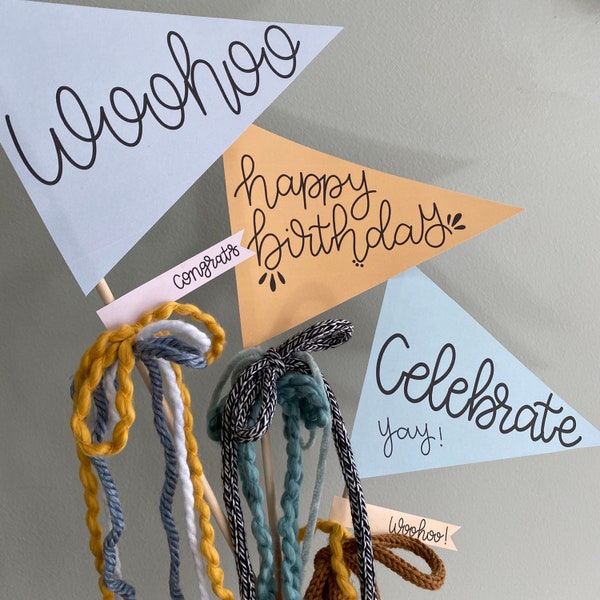 Birthday Pennant - Etsy