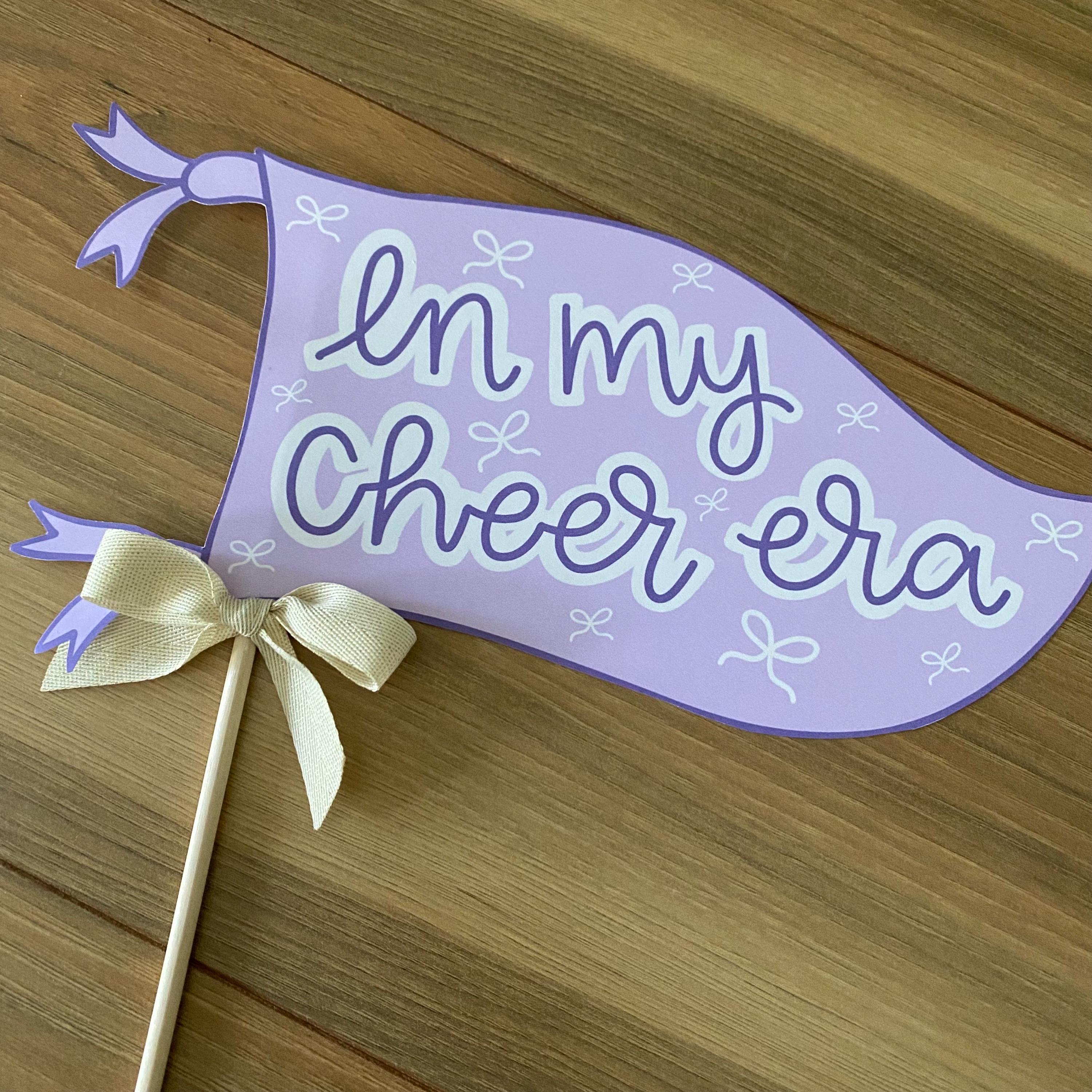 In My Cheer Era Pennant, Cheerleader Photo Prop, Cheerleader Sister ...