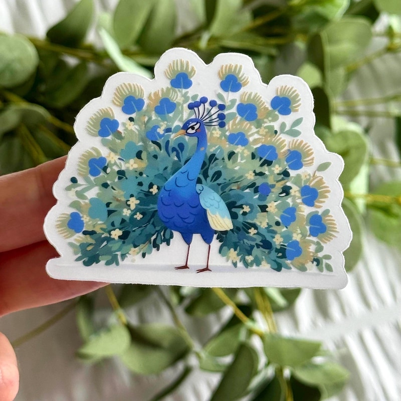 Peacock Stickers - Etsy