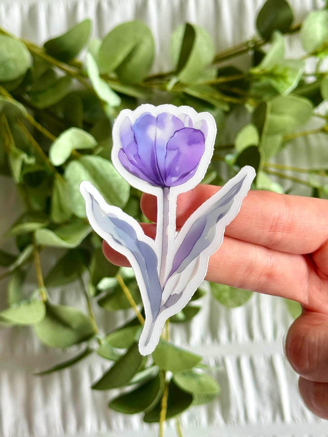 Purple Tulip Clear Transparent Vinyl Waterproof Stickers 3 X 3 In. - Etsy