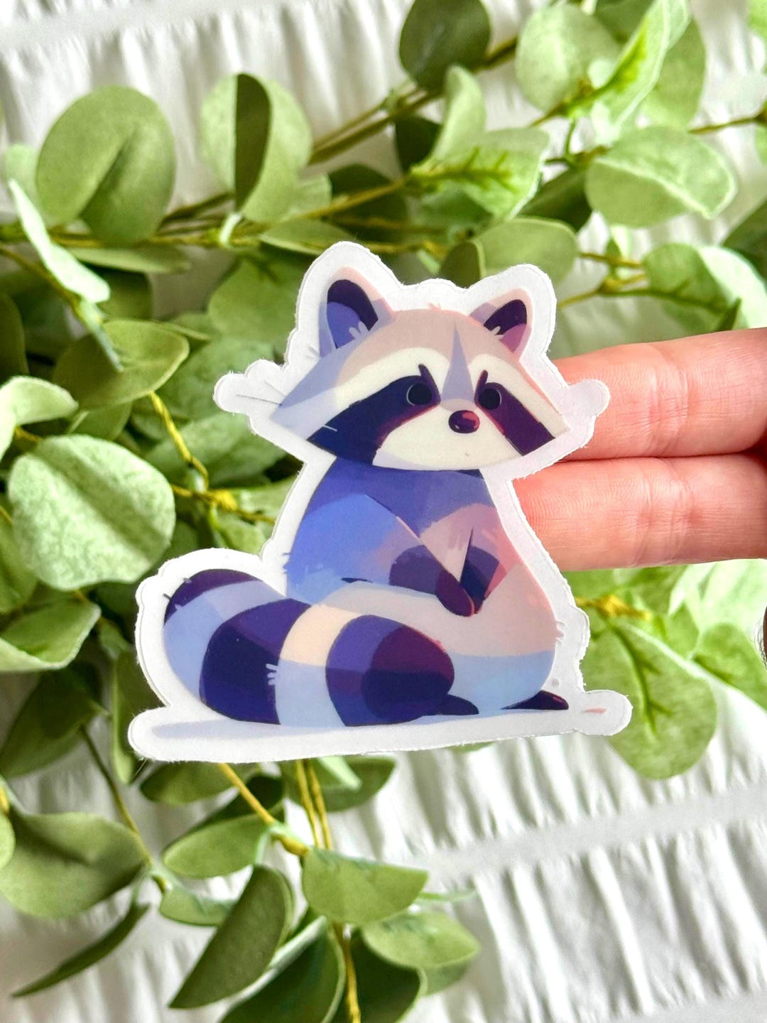 Raccoon Clear Transparent Vinyl Sticker 2.8 X 3in - Etsy