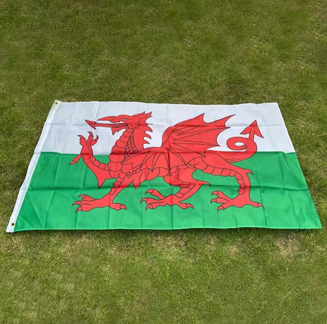 Wales Welsh Flag the Red Dragon Flag - Etsy