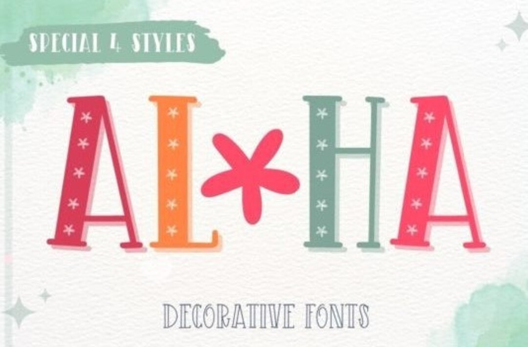 Aloha Font, Bold Fonts for Crafters, Rustic Fonts, Bold Fonts ...