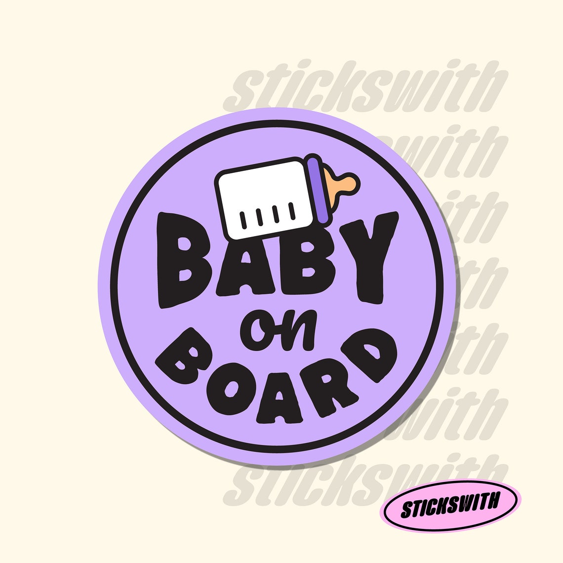 Baby on Board Bumper Sticker / Mama Sticker / Baby - Etsy