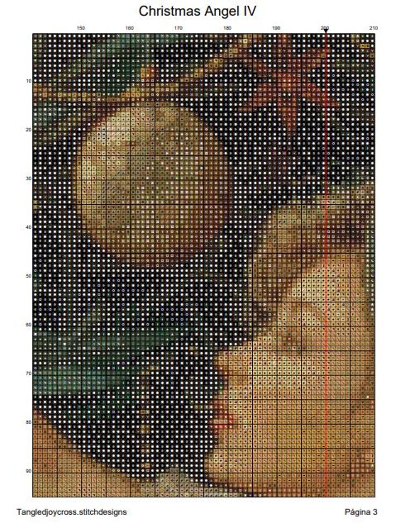 Christmas Angel Cross Stitch Chart: Full Coverage Pattern Keeper ...