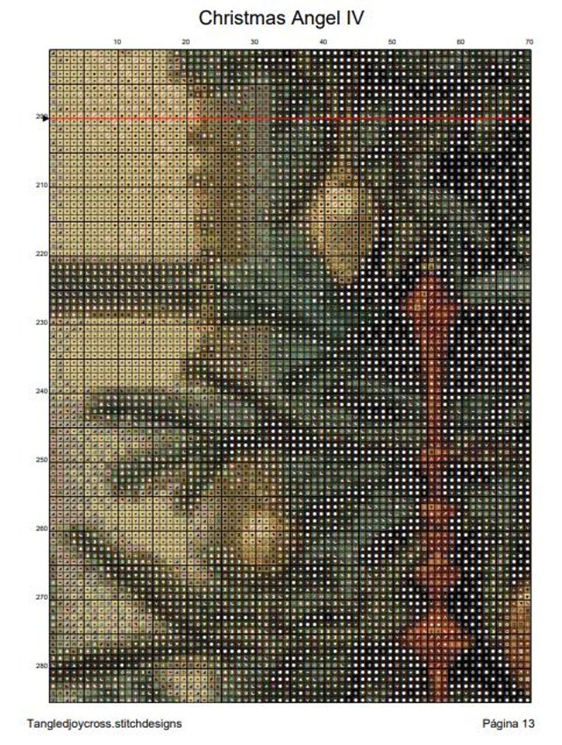 Christmas Angel Cross Stitch Chart: Full Coverage Pattern Keeper ...