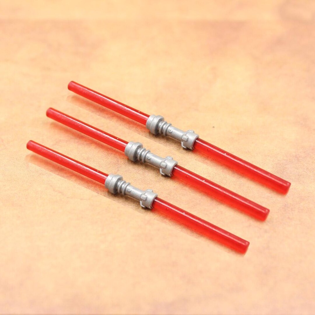 Custom Made Sci-fi Star Wars Double Blade Lightsaber Lot for Minifigure ...