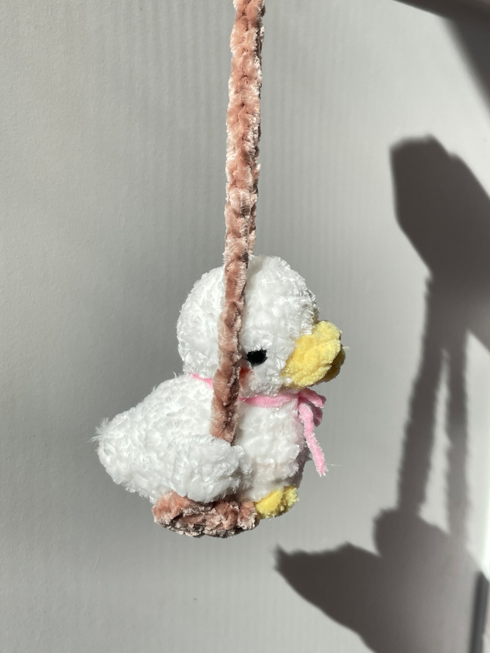 Crochet Swinging Duck Car Hanger Decor Duck Toy Handmade - Etsy