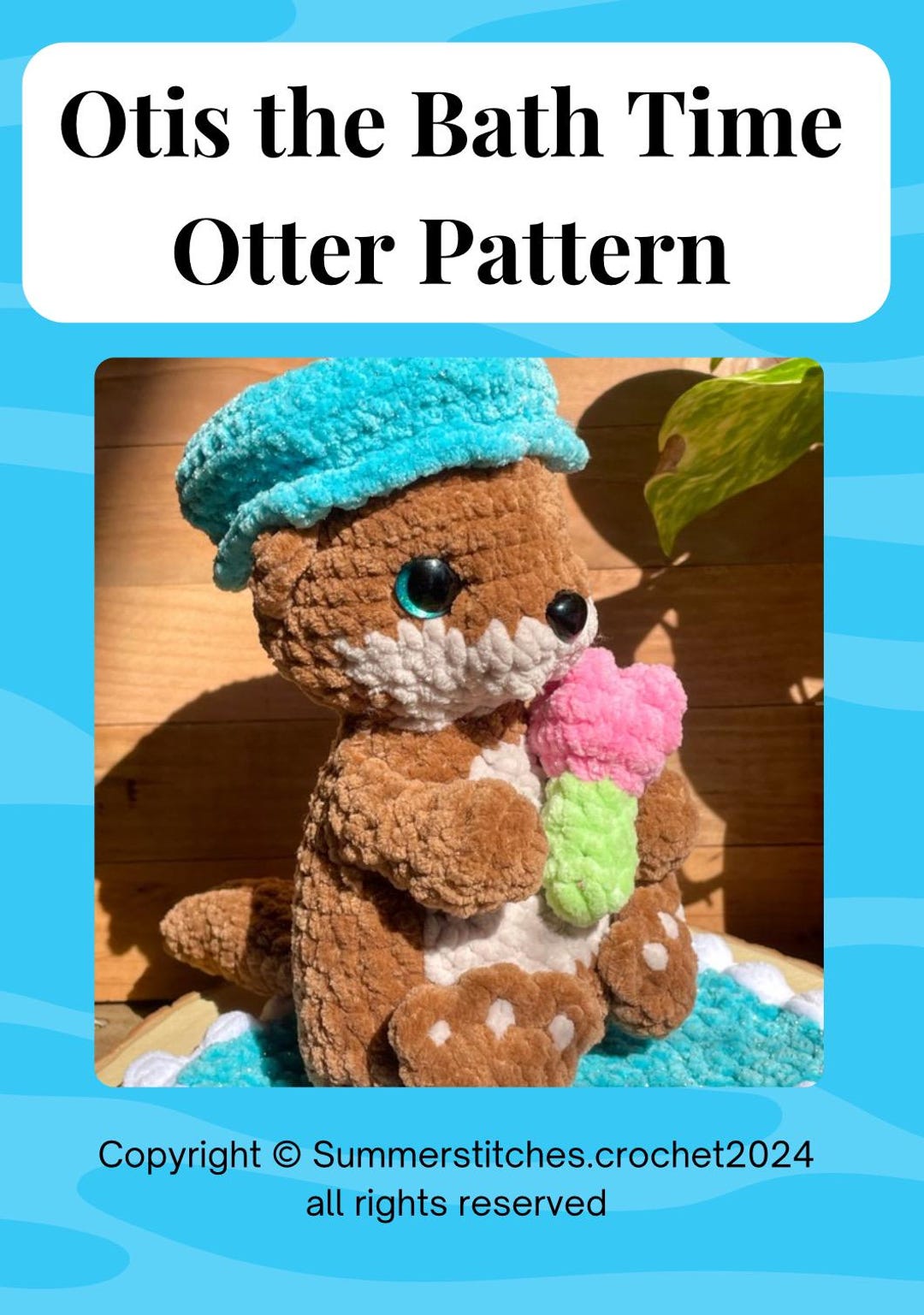 Otis the Bath Time Otter Crochet Pattern PDF - Etsy