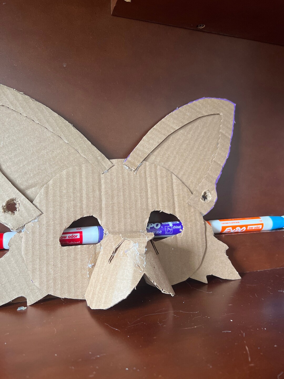 Fennec Fox Cardboard Therian/furry Mask - Etsy