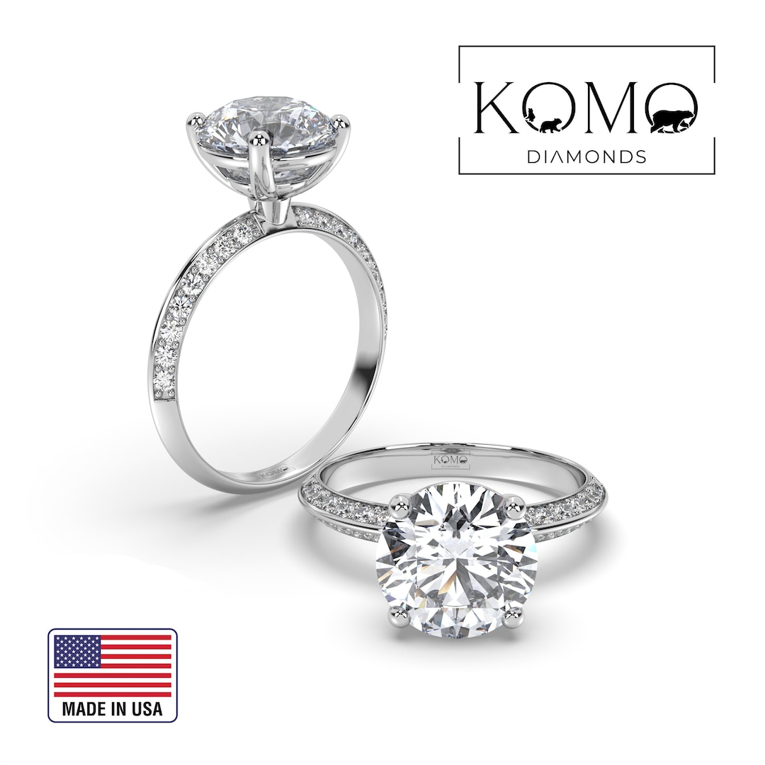 Dainty Ring / Lab Diamond Engagement Ring / Engagment Rings / Lab ...