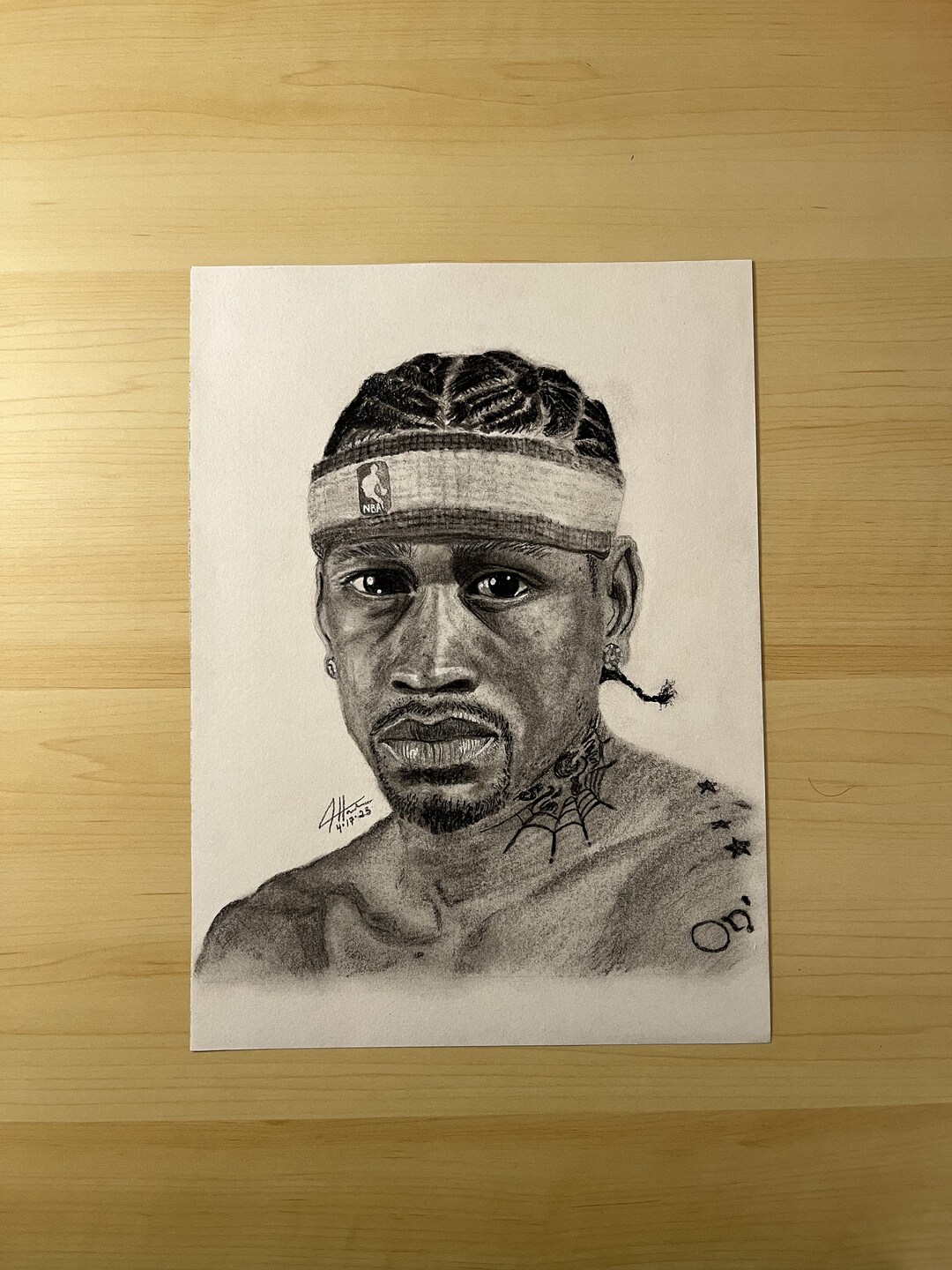 Framed Allen Iverson Portrait - Etsy