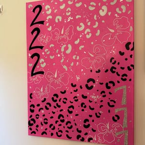 Bedazzled Angel Number Canvas - Etsy