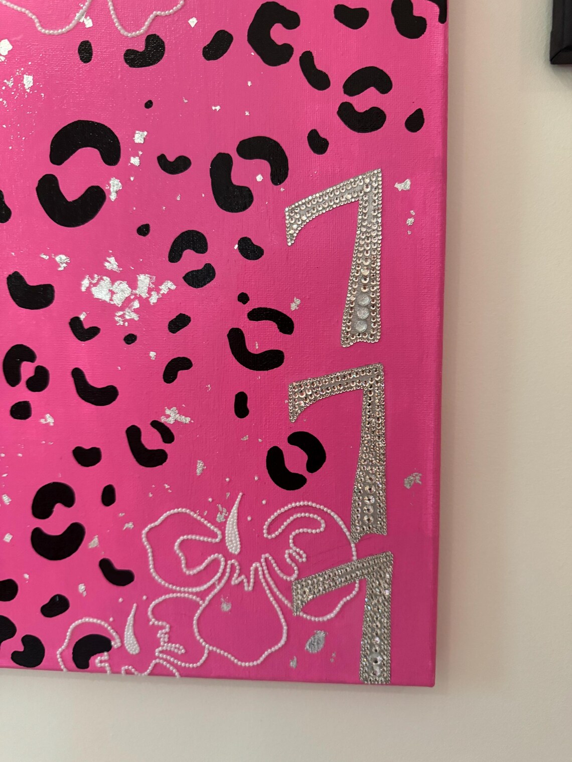 Bedazzled Angel Number Canvas - Etsy