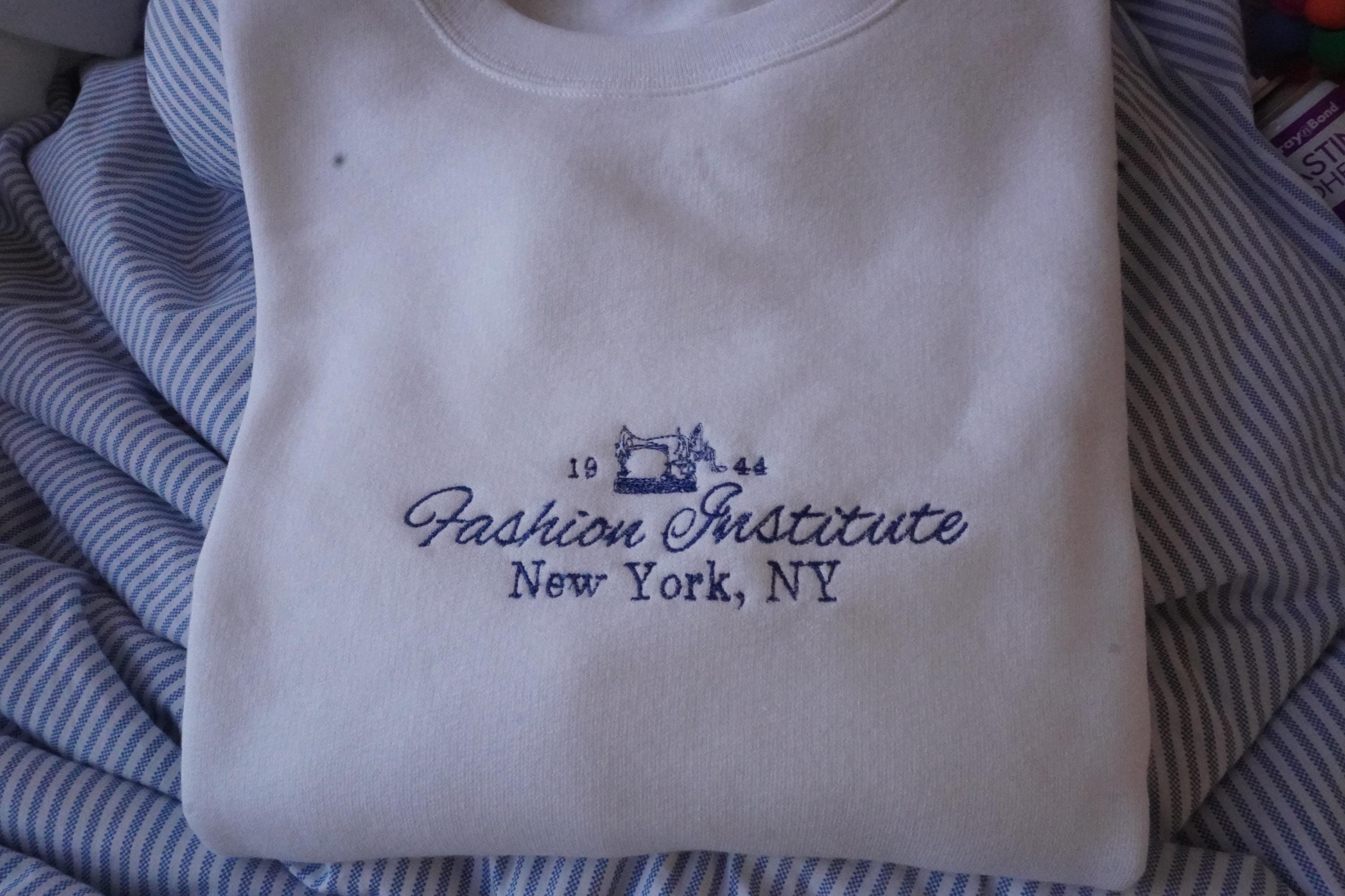 Fashion Institute of Technology College Embroidered Sweatshirt - Etsy