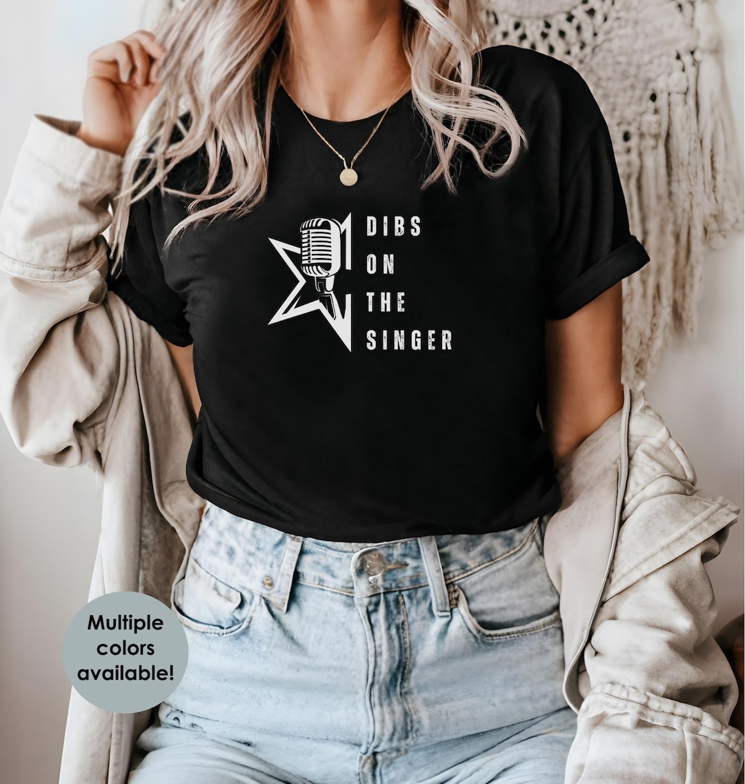 Dibs on the Singer, Unisex Tee Shirt, Music Lover Gift, Short Sleeve ...