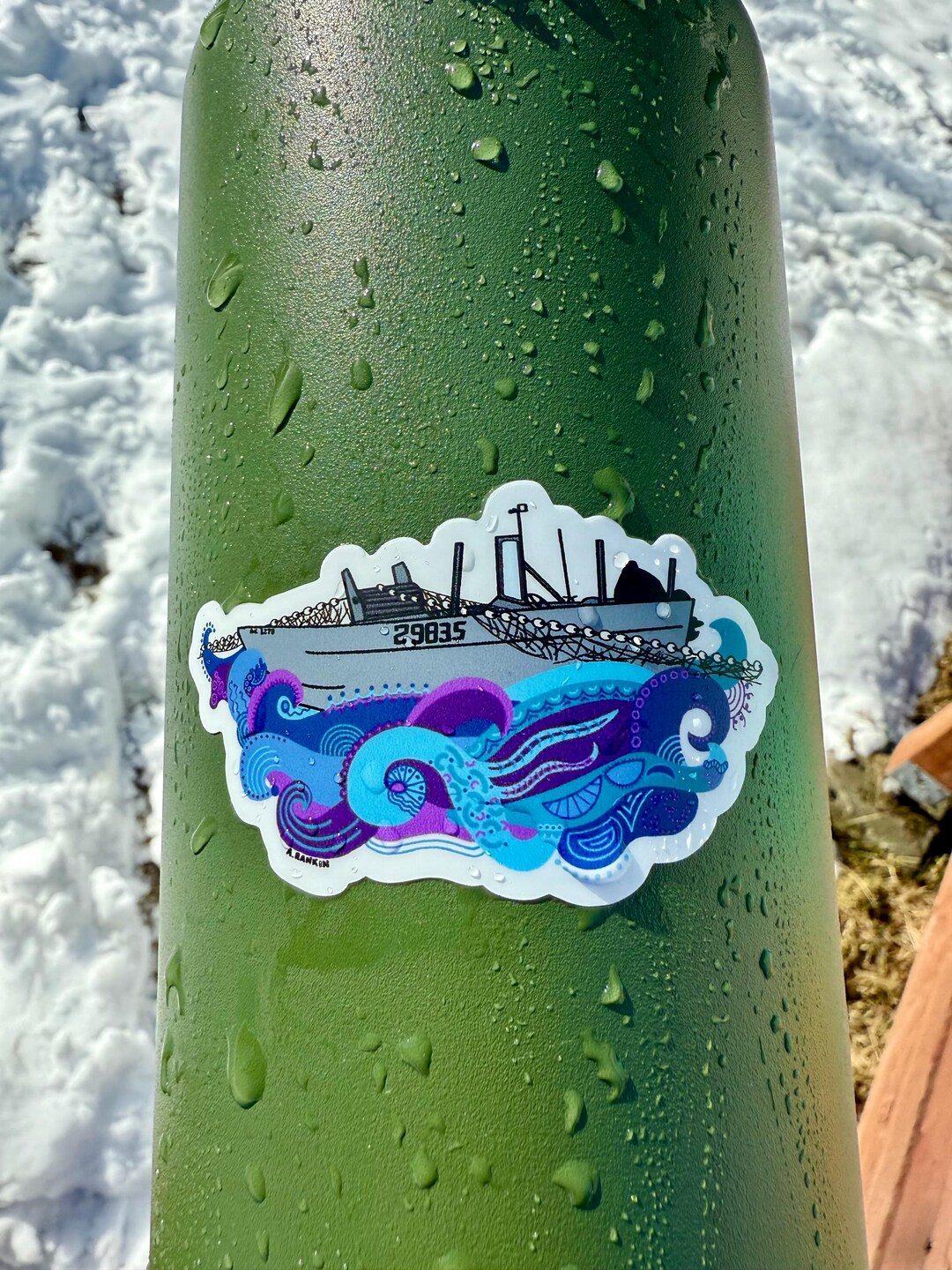 Set Net Skiff Sticker - Etsy