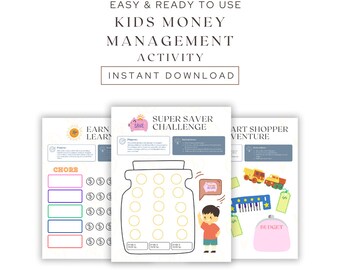 Kids Money Activity Financial Literacy Worksheet Budgeting Activity ...